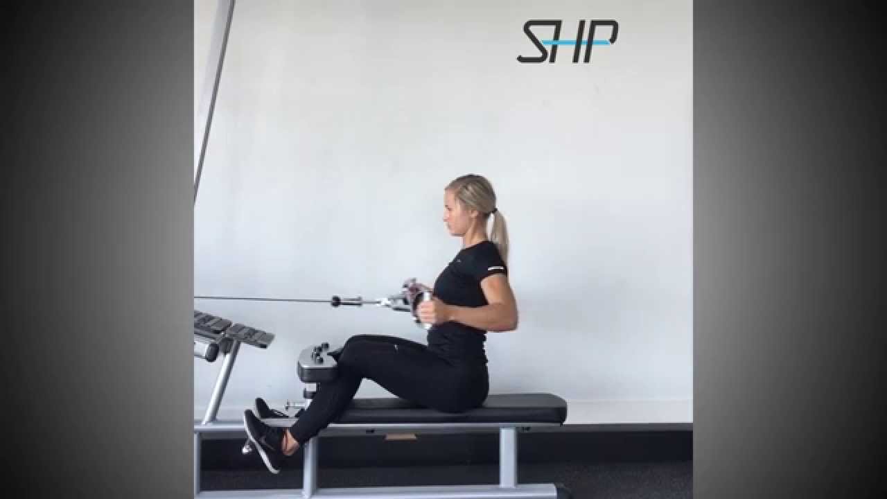 Wide Neutral Grip Seated Row - YouTube