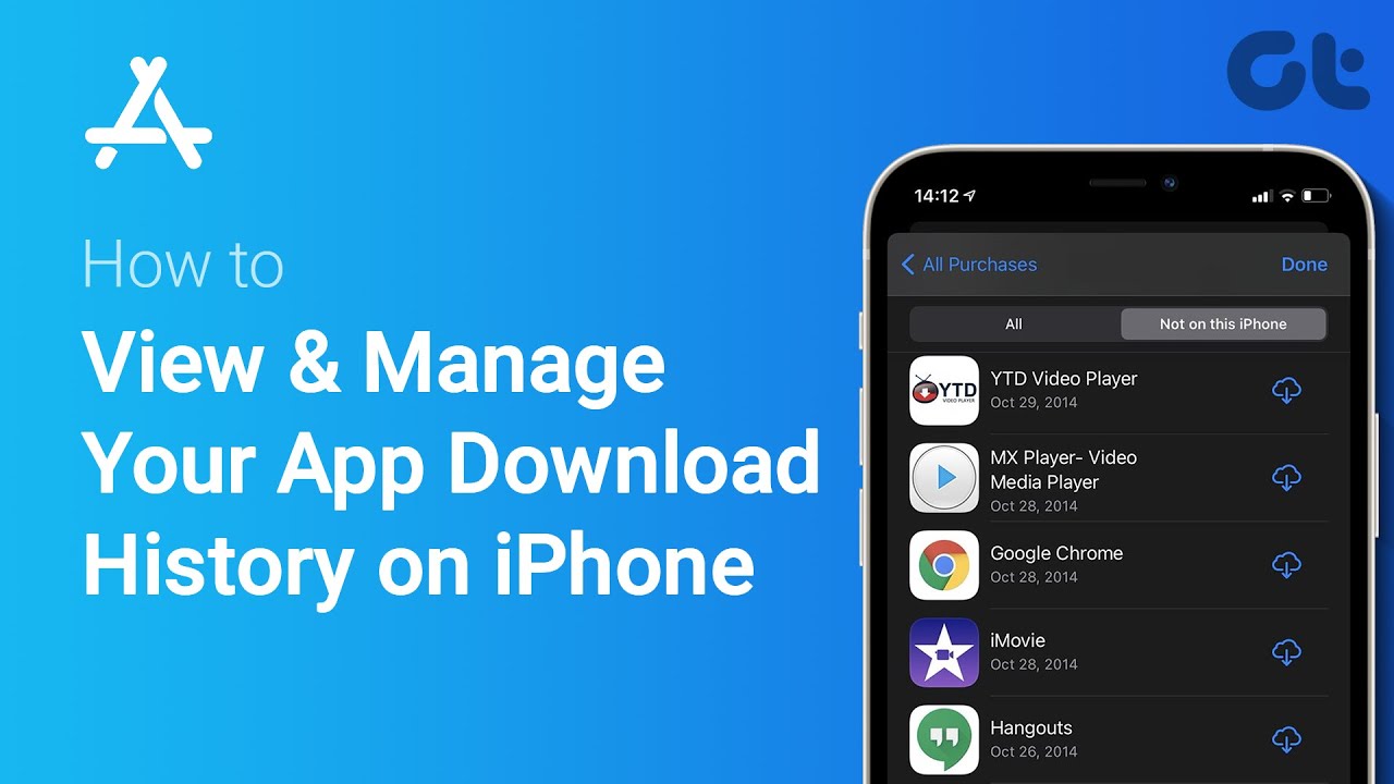 How to View & Manage Your App Download History on iPhone | Guiding Tech ...