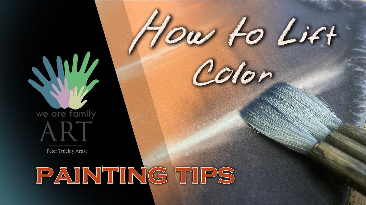 How to lift watercolor from wet paper step by step tutorial. - YouTube