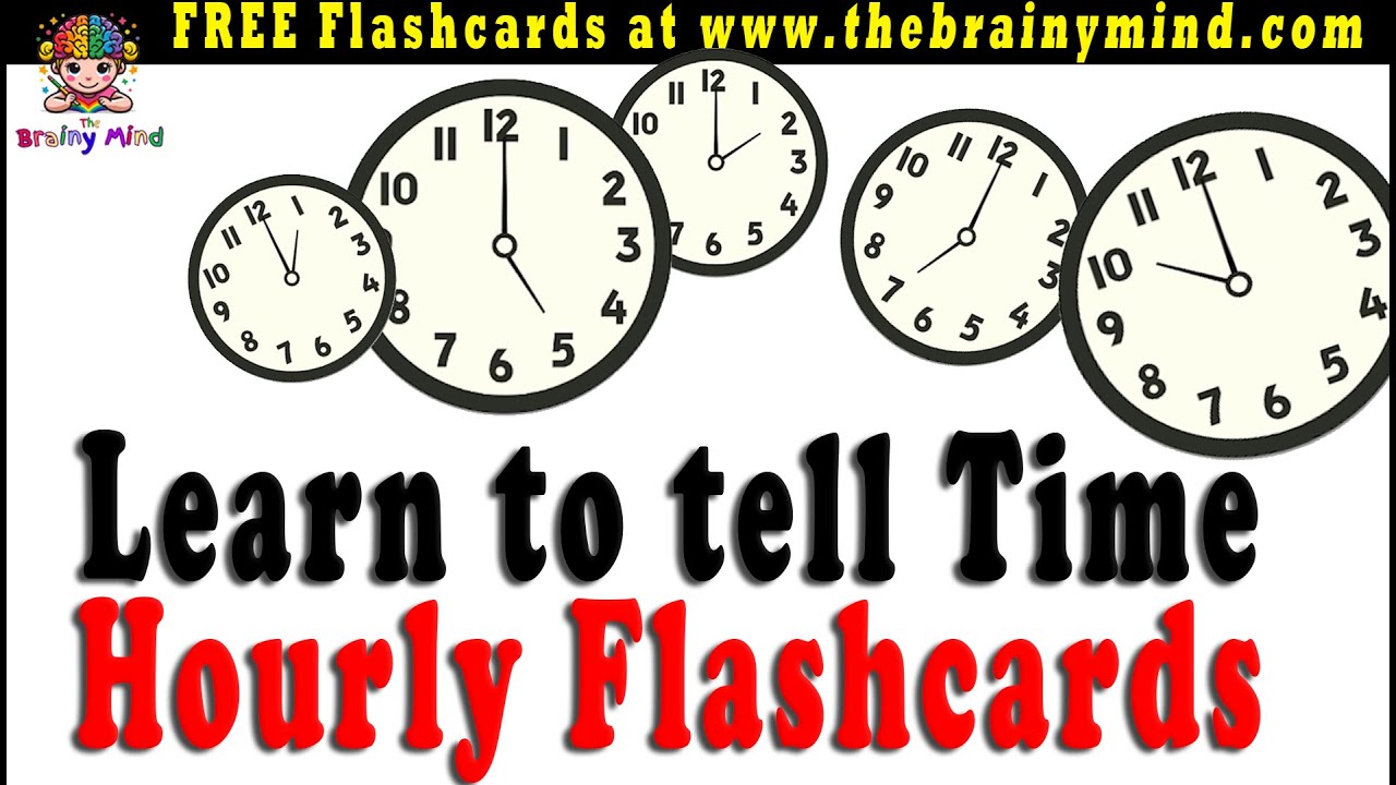 Learn to Tell Time on a Clock | Clock Learning to the Hour | Telling ...