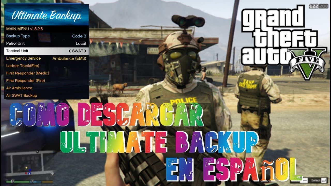 COMO INSTALAR ULTIMATE BACKUP| GTA V PC MODS | LSPDFR - YouTube
