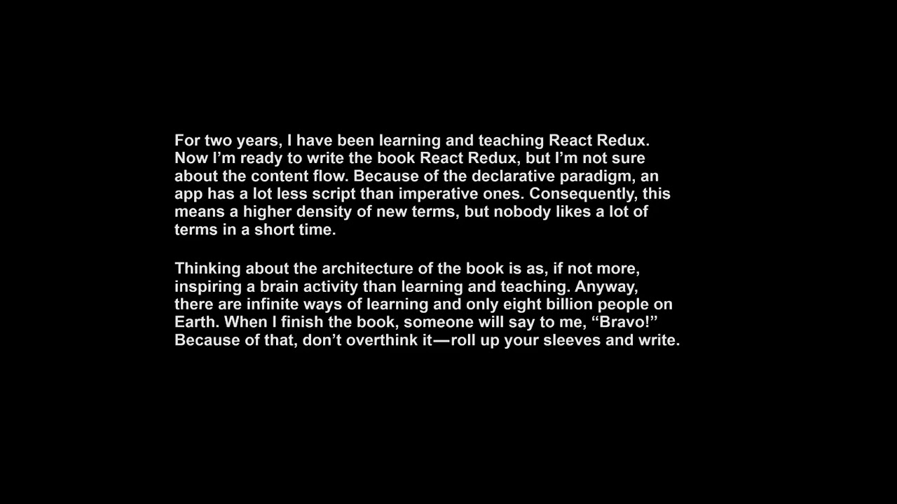 How to Write the Book React Redux - YouTube