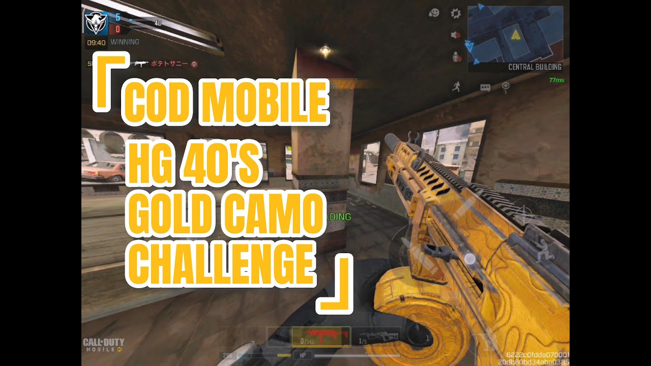Call of Duty Mobile / HG 40's Gold camo challenge - YouTube