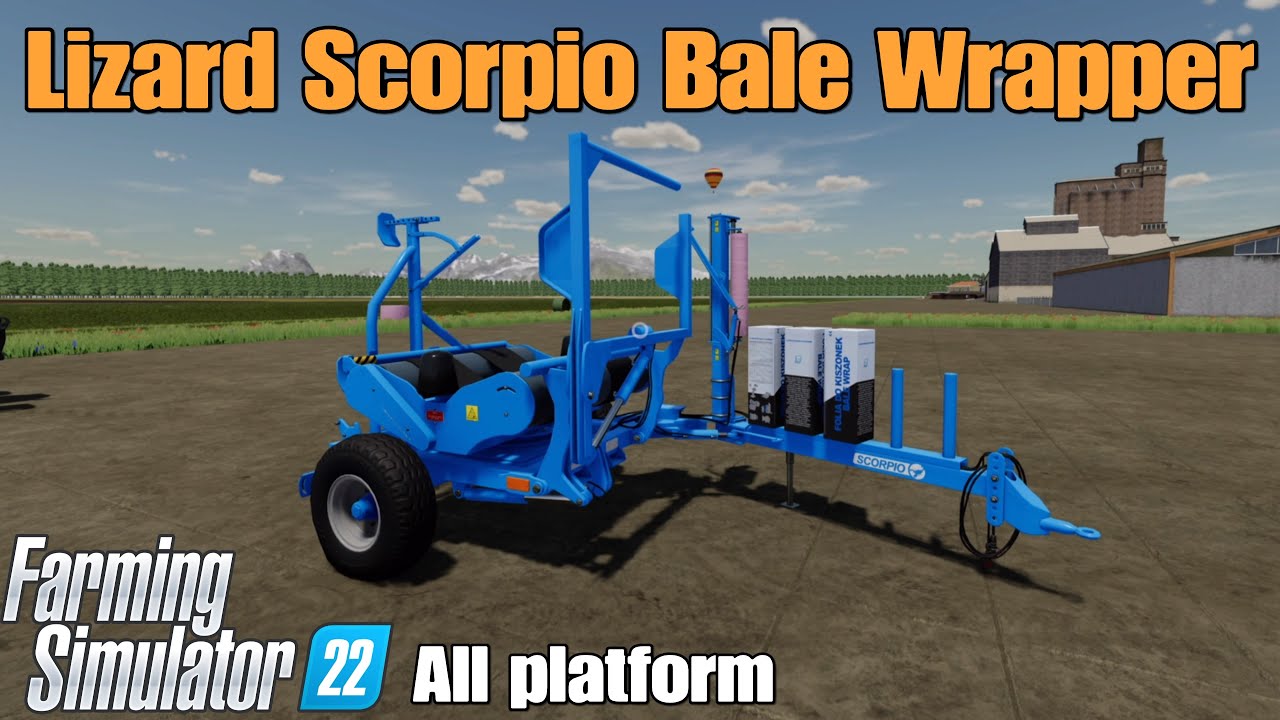 Lizard Scorpio Bale Wrap / FS22 mod for all platforms - YouTube