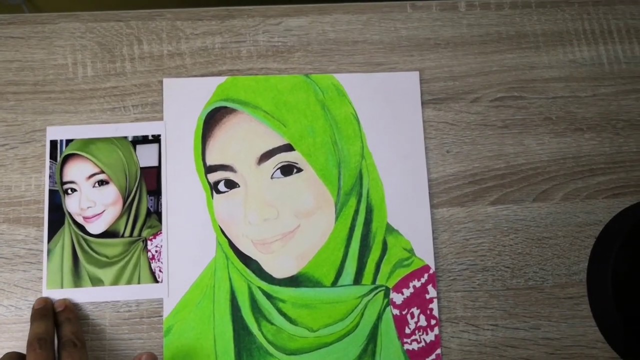 Mira filzah realistic drawing - YouTube