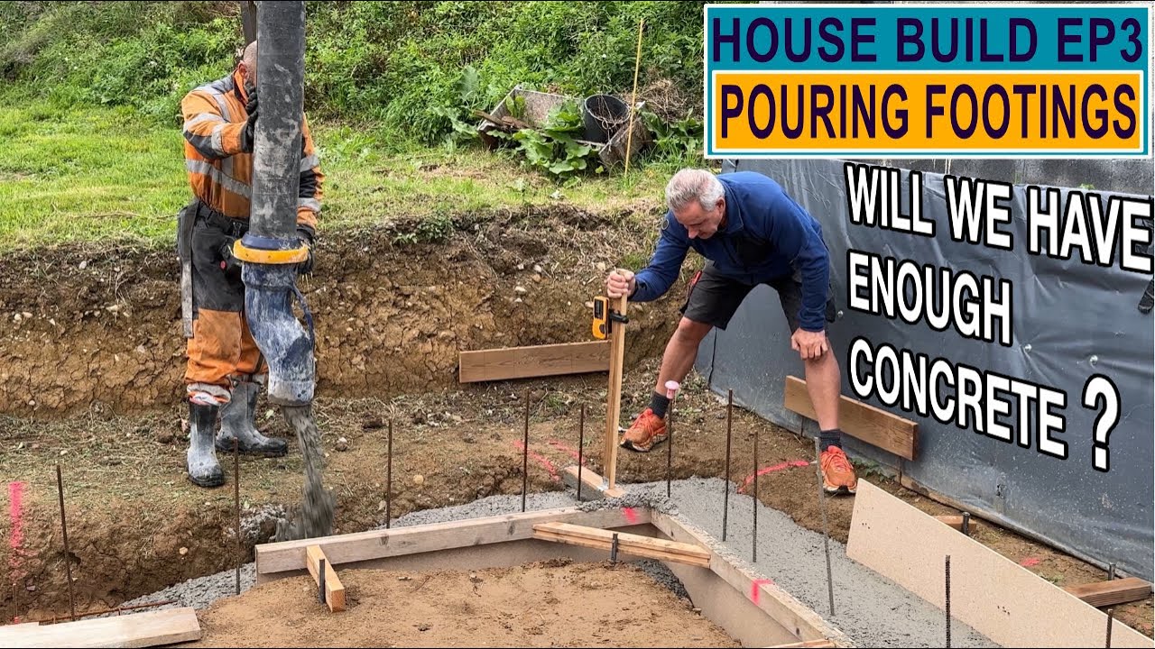 Pouring the Footings | Dream House Build EP3 - YouTube