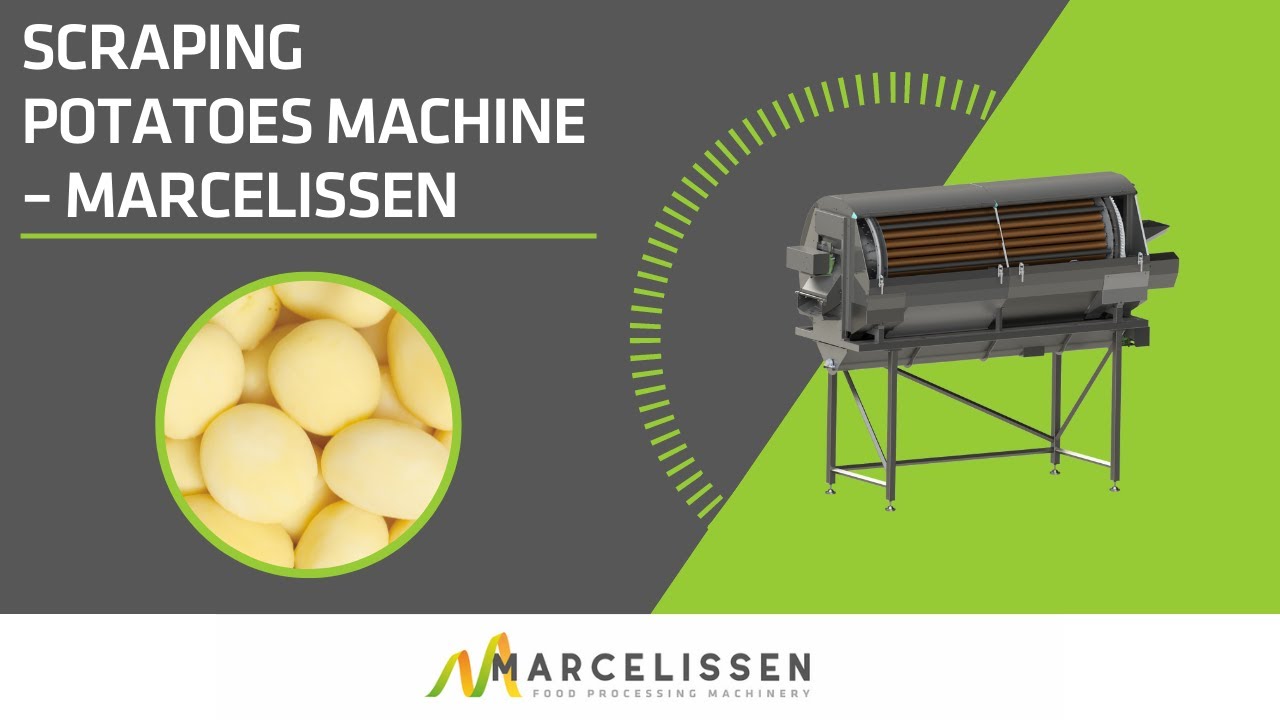 Scraping Potatoes Machine – Marcelissen - YouTube