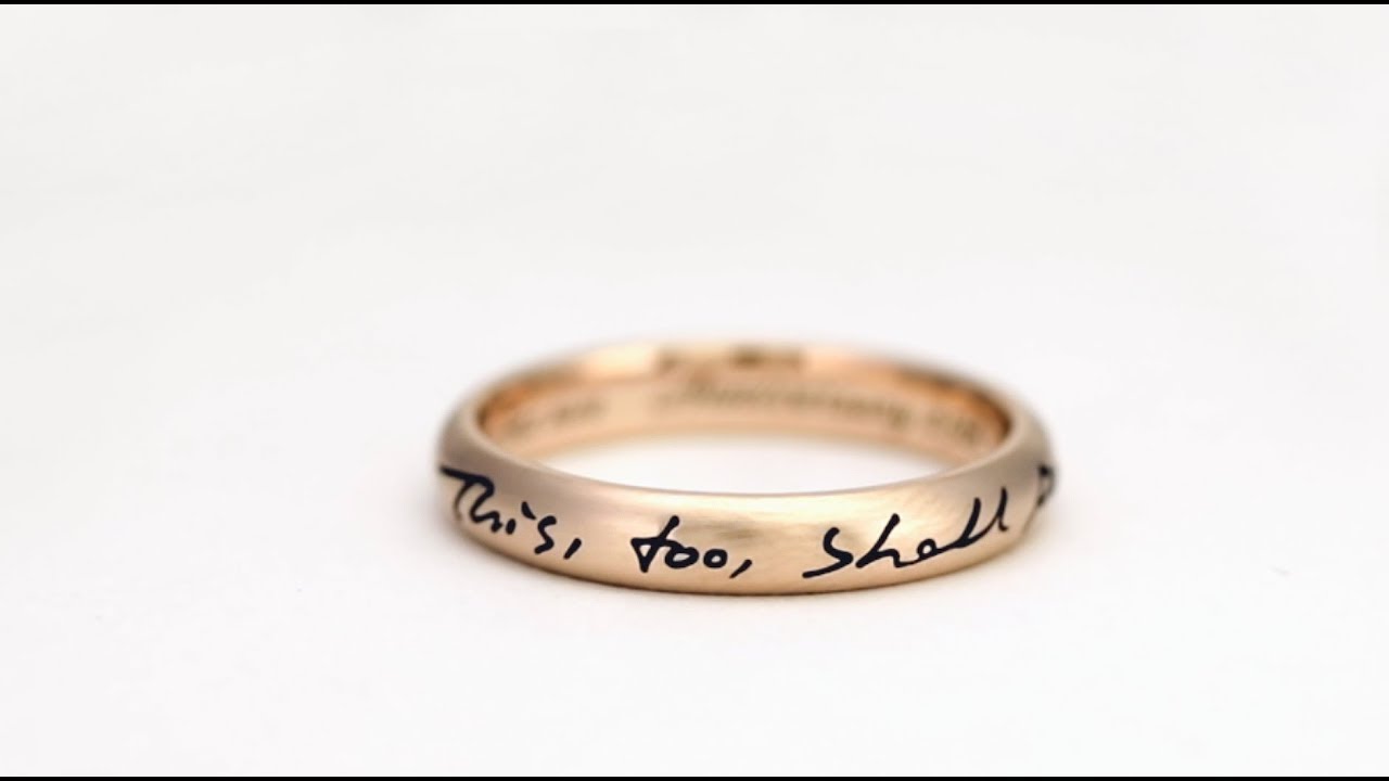 Enzo Initial Ring Works_pink gold ring - YouTube