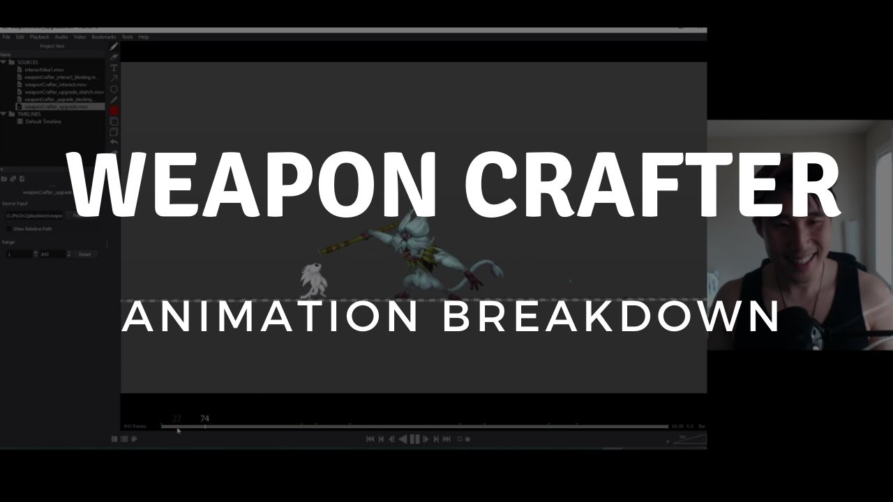 Weapon Crafter animation breakdown : and other anim stuff - YouTube