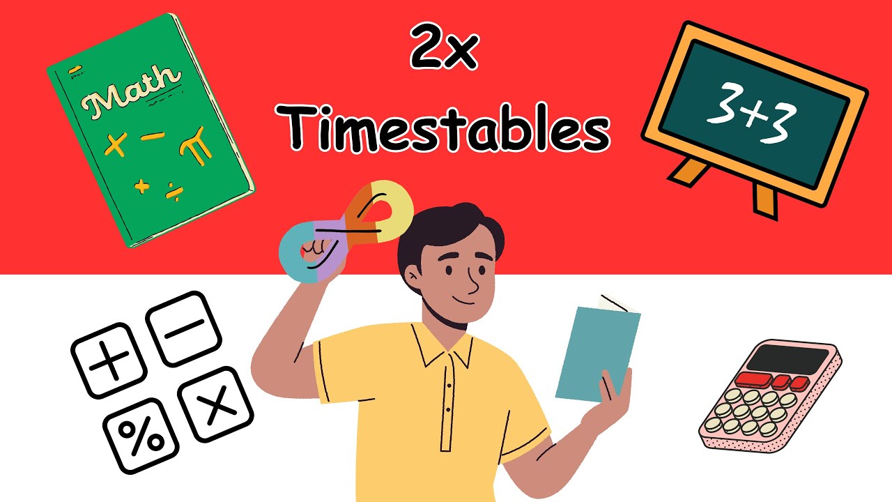 2 Times Tables Song 4 minute Sing-a-long - YouTube