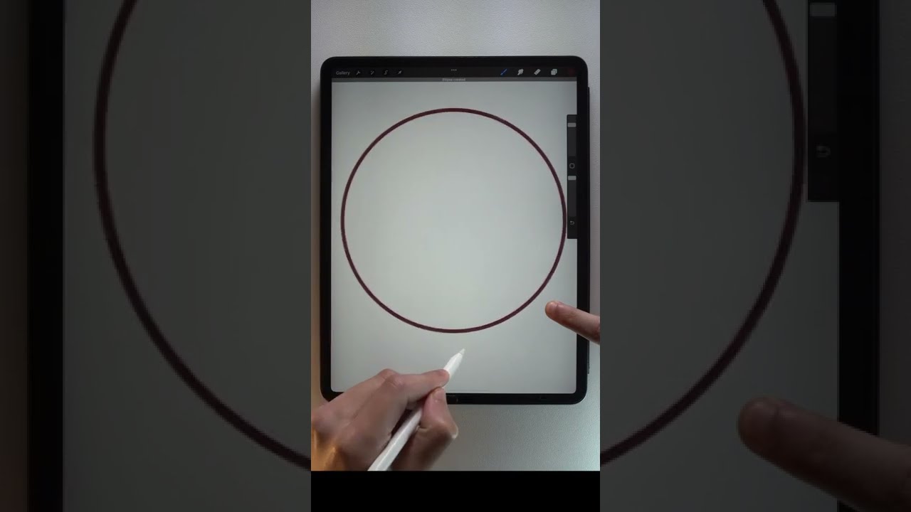 How To Make A Circle In Procreate Procreate Tips shorts YouTube How To Make A Circle In Procreate Procreate Tips shorts YouTube