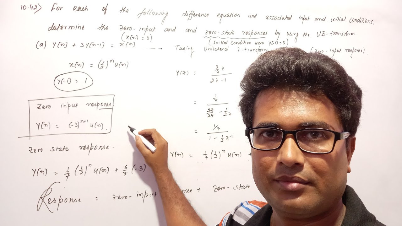 Z Transform - 45 |How to find zero input and zero state response ...