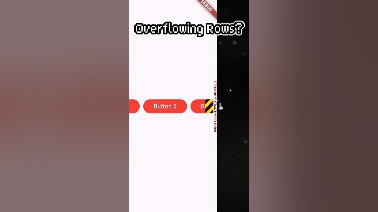 How to Fix Overflowing Rows in your Flutter app #shorts #flutter #coding - YouTube
