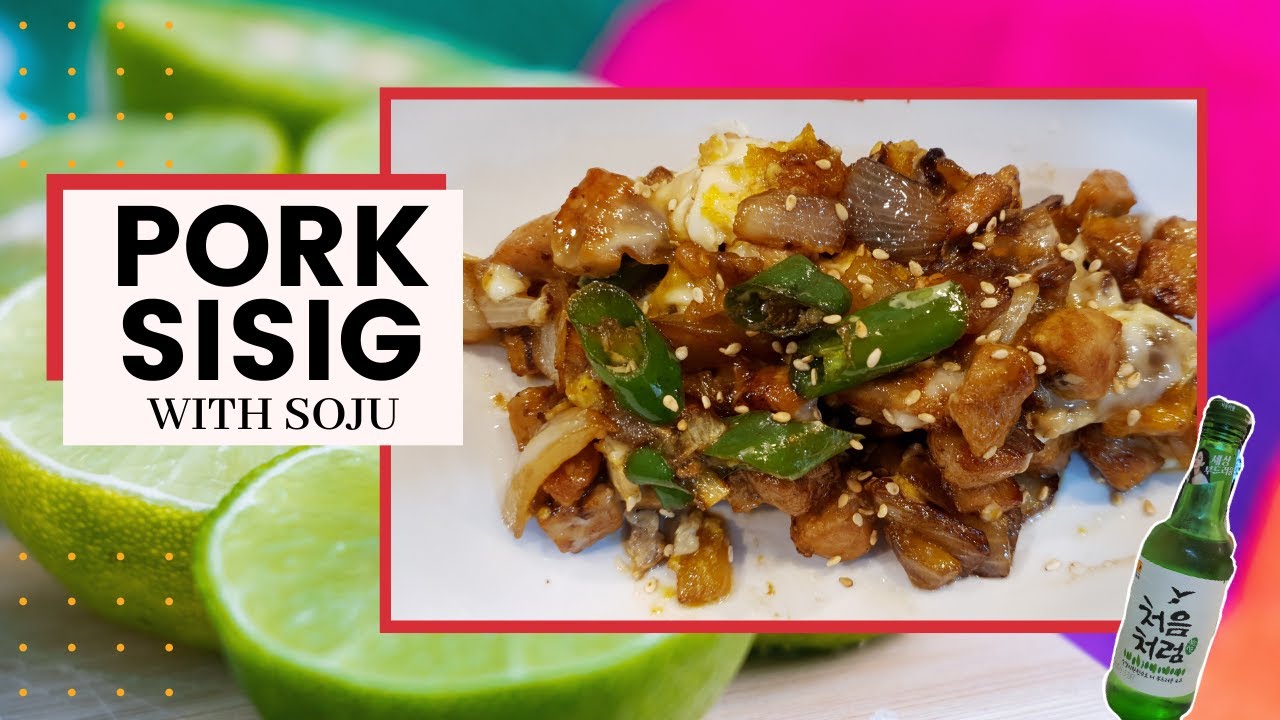 How to make Pork sisig korean style | Pork Sisig with Soju | Pork sisig ...