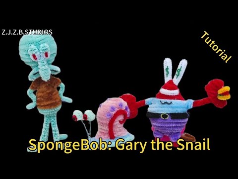 How to Make a Cute SpongeBob:Gary the snail with Chenille Pipe Cleaners | Easy DIY Craft ...