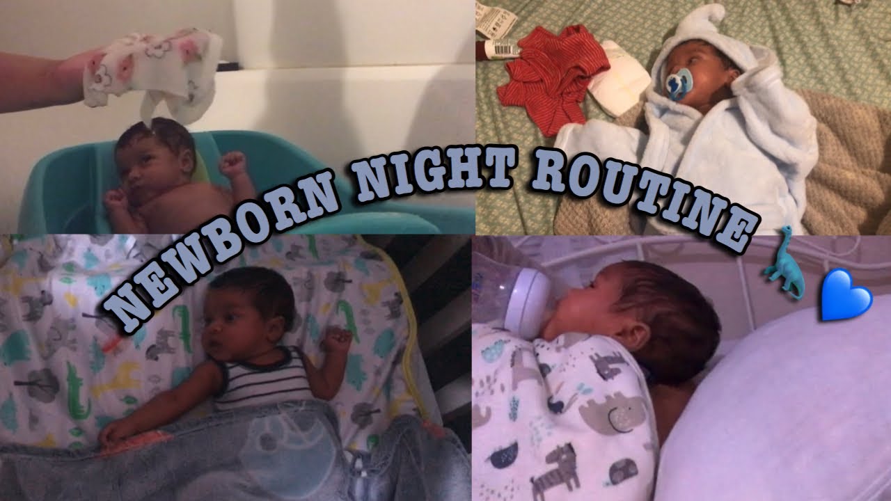 NEWBORN NIGHT ROUTINE 🌙 | teen mom / first time mom - YouTube