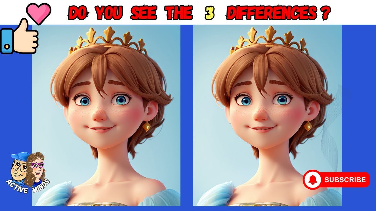 FIND THE 3 DIFFERENCES #Puzzle - YouTube