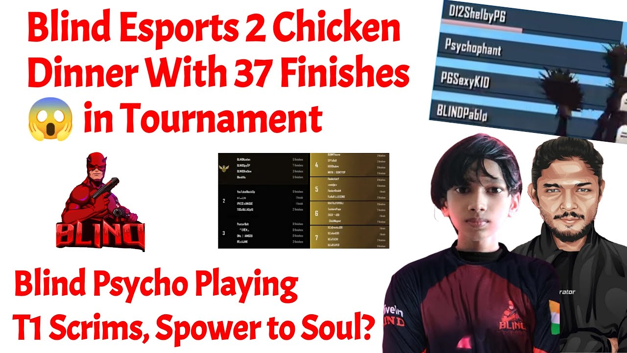 Team Blind Psycho🔥 | Blind Esports 2 Chicken Dinner With 37 Finishes 😱 ...