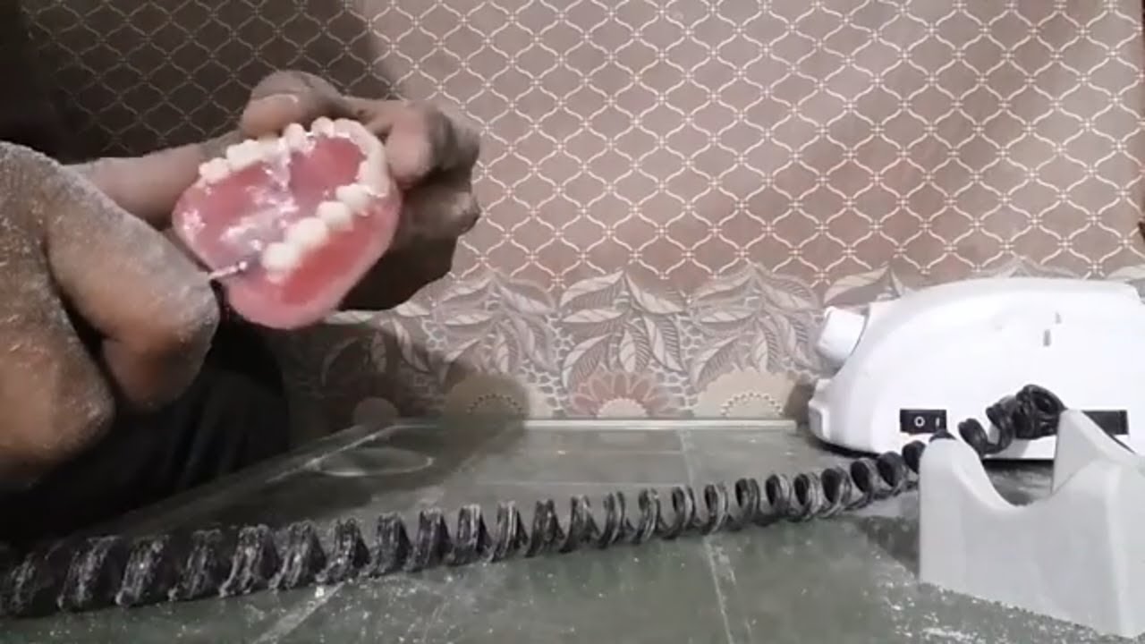 Finishing a Complete denture - YouTube