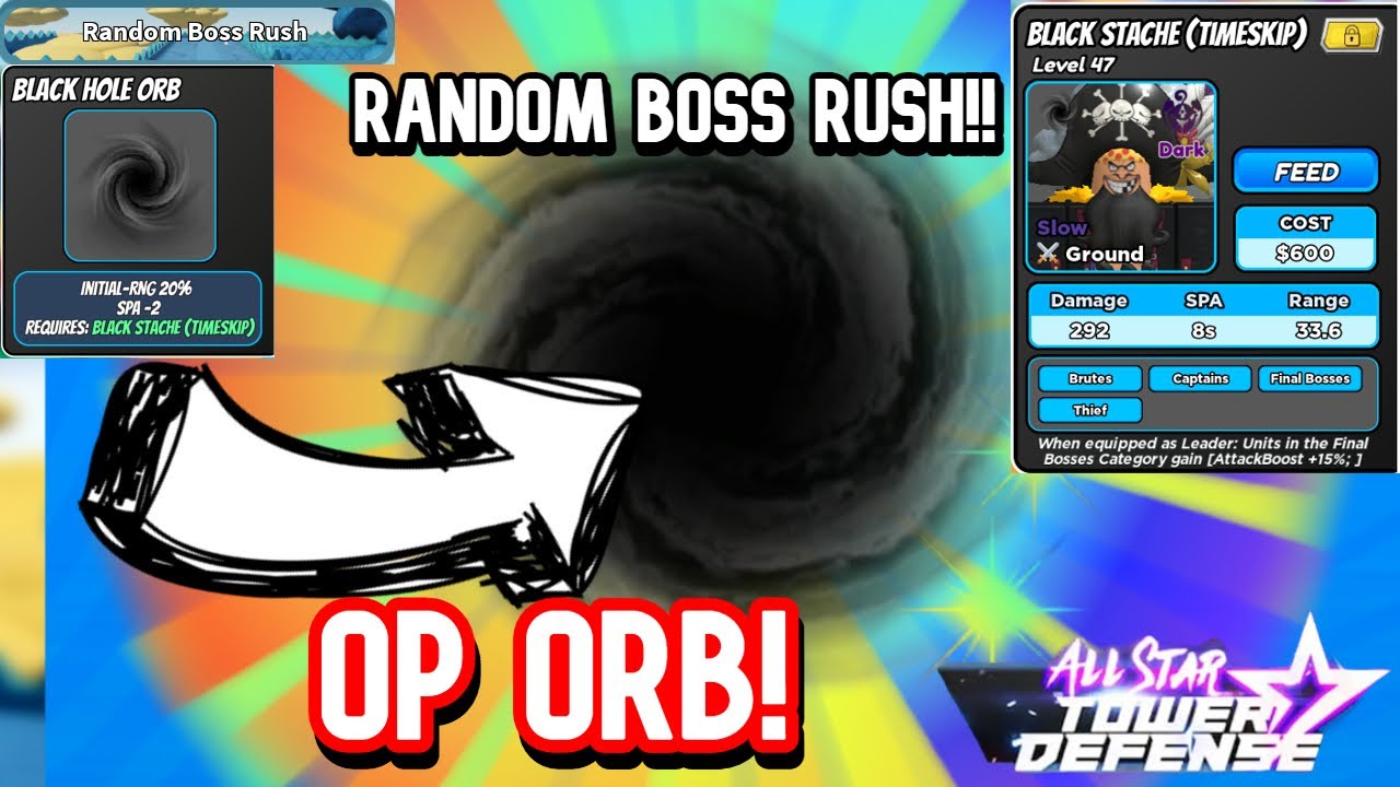 Random Boss Rush Completed | Getting OP Orb | All Star Tower Defense ...