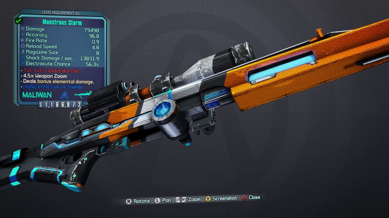 Borderlands 2 first Storm Sniper! - YouTube