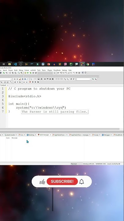 C PROGRAM TO SHUTDOWN | SHUTDOWN YOUR PC - YouTube