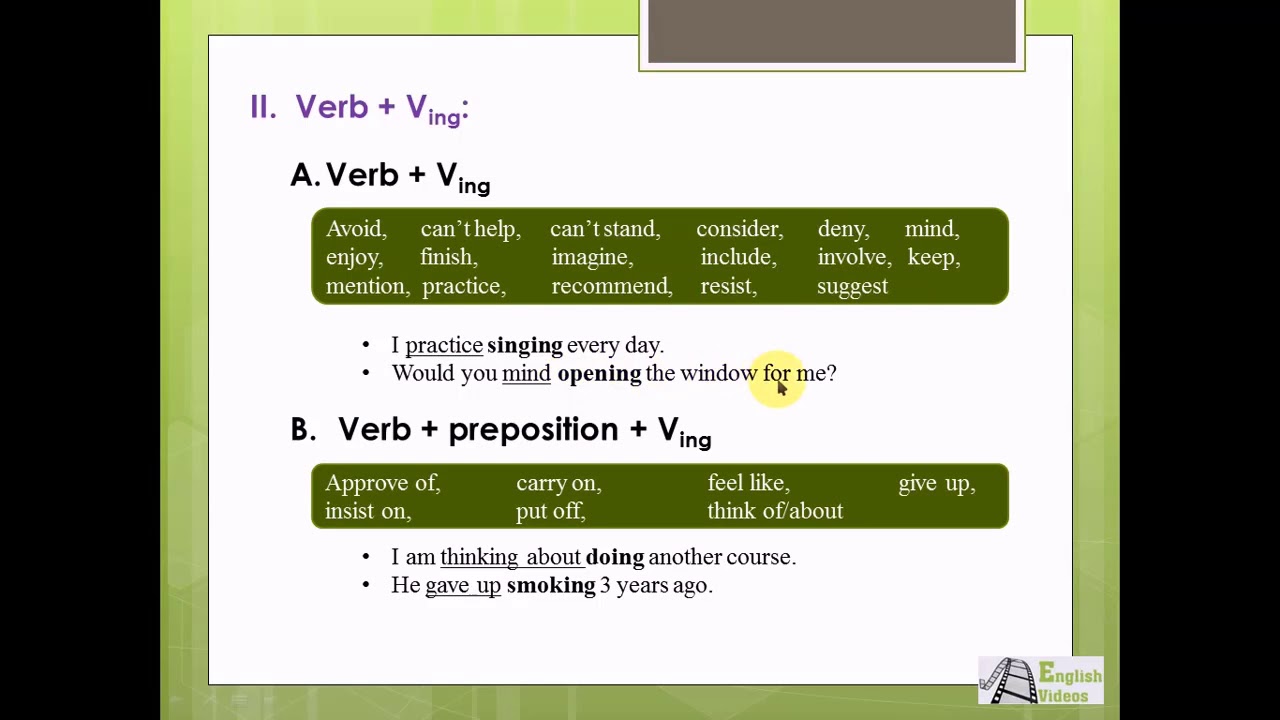 Lesson 16 Verb + verb patterns | Cambridge Grammar for IELTS | Freeshare Tutorial - YouTube
