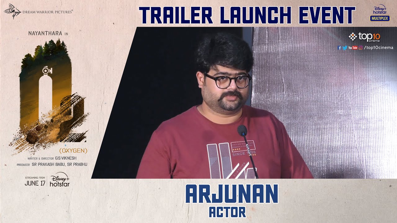 Actor Arjunan Speech - O2 press meet - YouTube