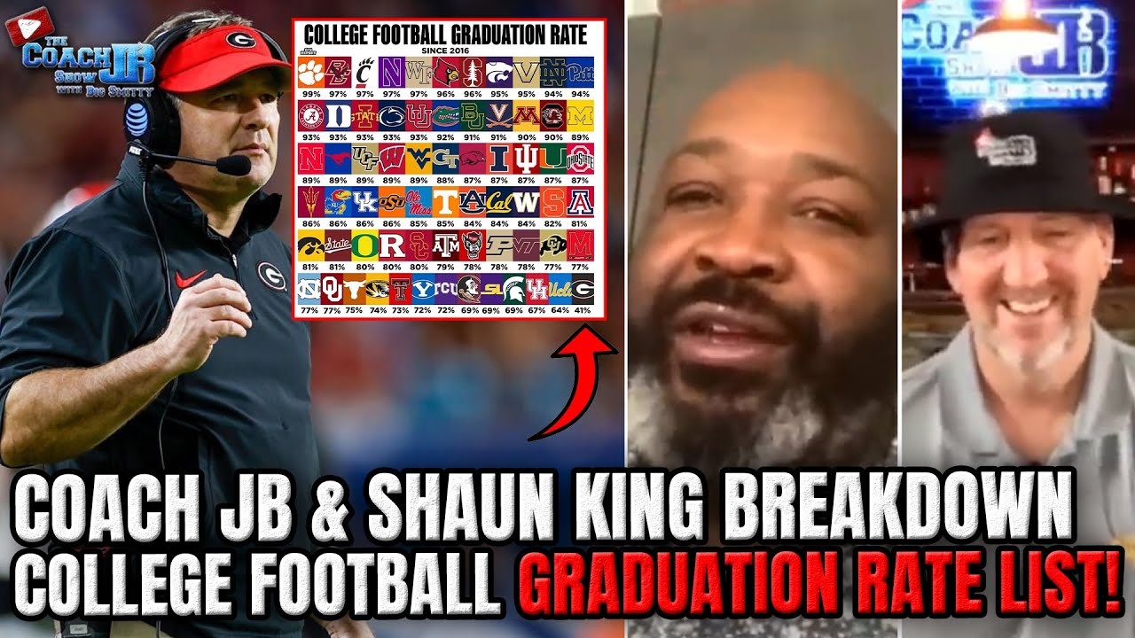 COACH JB & SHAUN KING BREAKDOWN COLLEGE FOOTBALL GRADUATION RATE LIST ...