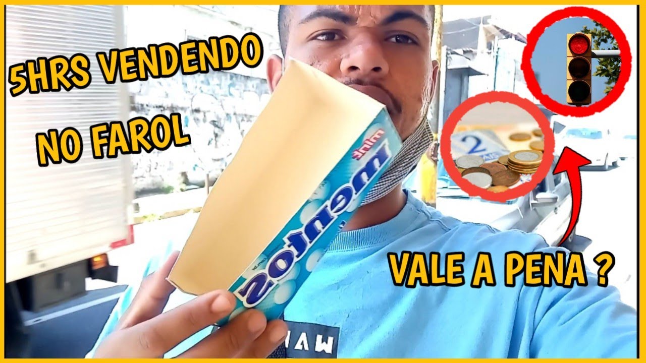 VENDENDO BALA NO SINAL QUANTO GANHEI EM 5hrs?/VENDENDO BALA/VALE A PENA ...