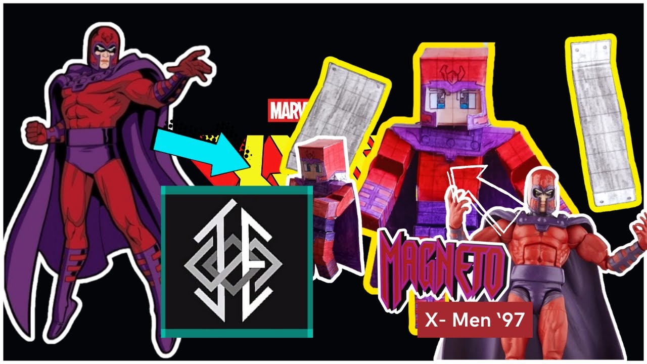 Como hacer a Magneto (Papercraft) - YouTube