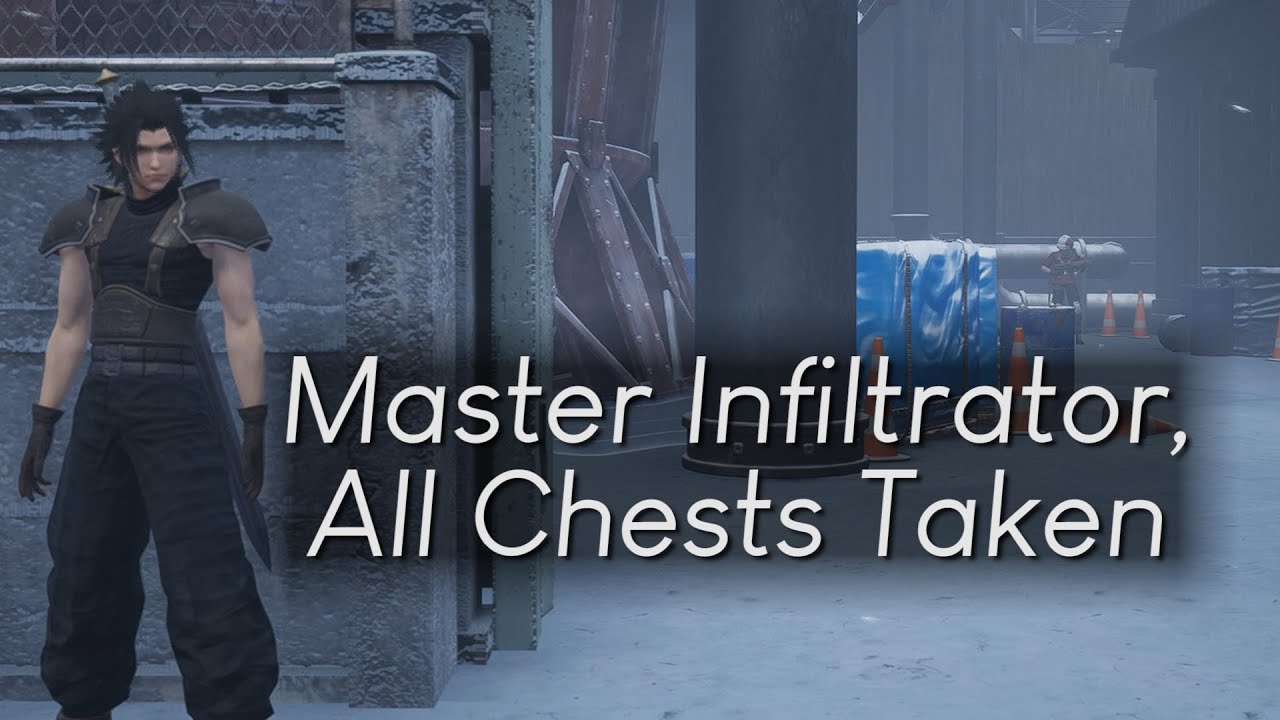 [Crisis Core Reunion] Master Infiltrator, All Chests Taken - Stealth ...