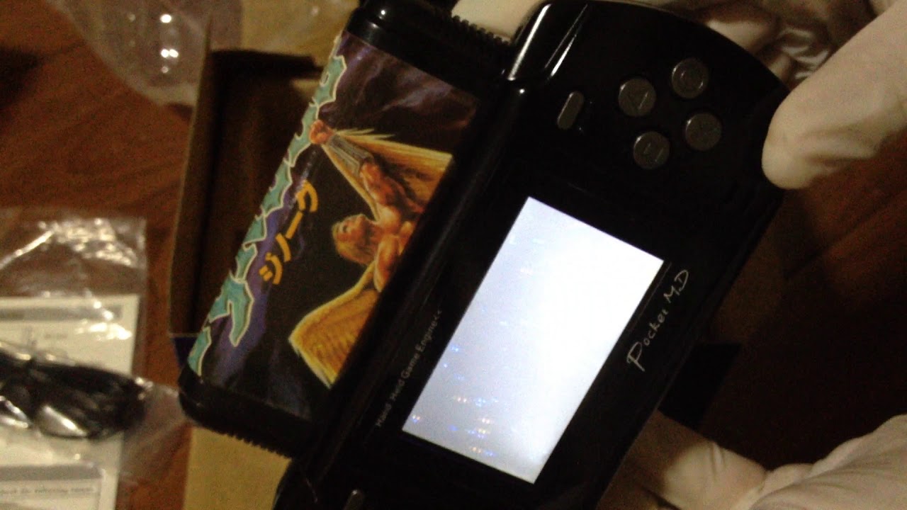 Pocket MD handheld w/ copy (bootleg game cartridges) (2) - YouTube