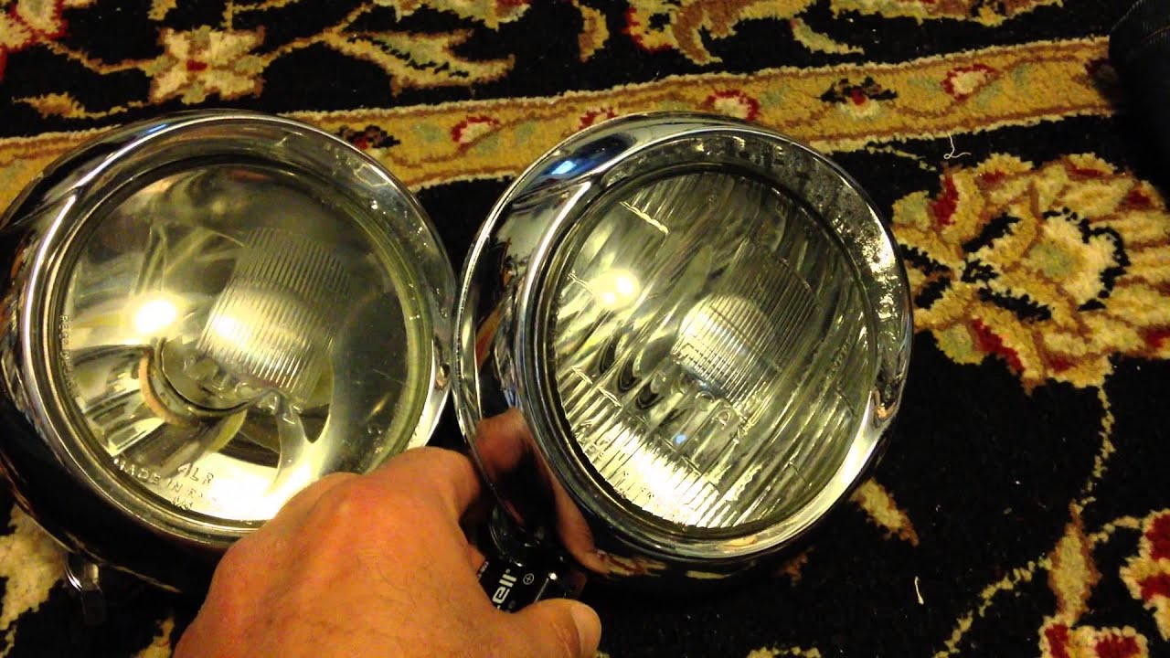 Lucas 4FT 4LR spotlights converted to LED - YouTube