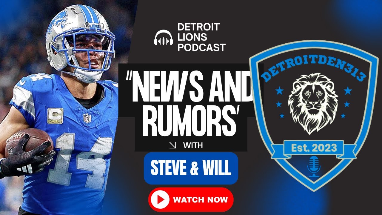 Detroit Lions Major Roster Updates & Rumors!! - YouTube
