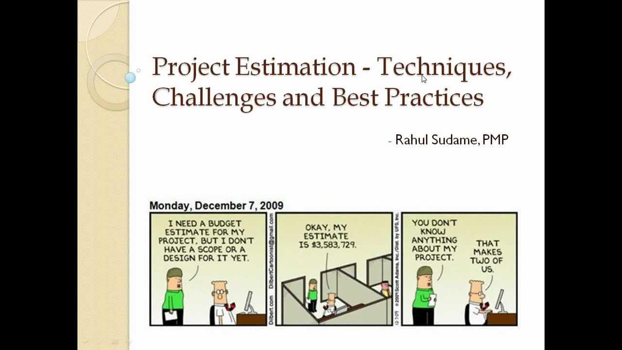 Introduction - Project Estimation -- Techniques, Challenges and Best Practices - YouTube