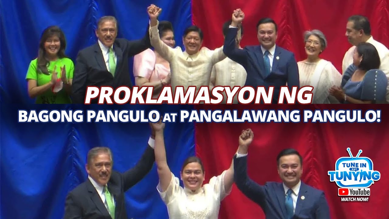 Proklamasyon ng Bagong Pangulo at Pangalawang Pangulo! - YouTube