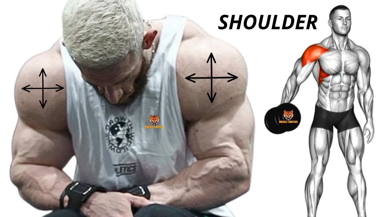 5 BEST SHOULDER WORKOUT WITH DUMBBELLS BARBELL AND CABLE ONLY AT HOME ...