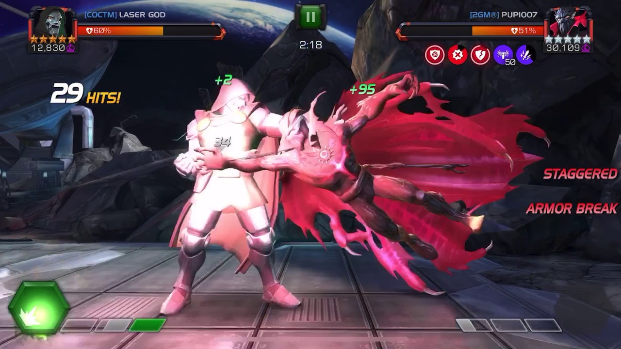 Dr Doom vs Symbiote Supreme - AW aegis intercept - YouTube