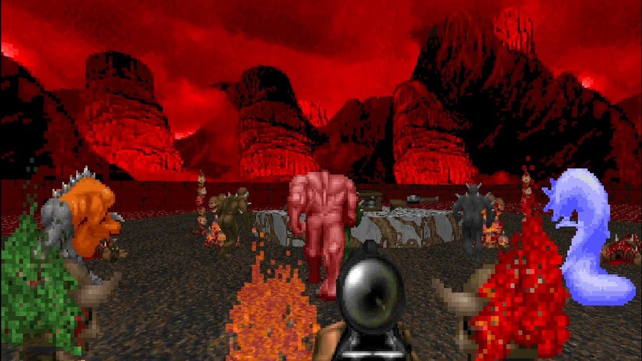 Ultimate DOOM - E3M6: Mt. Erebus (w/ Colourful Hell + Final Doomer ...