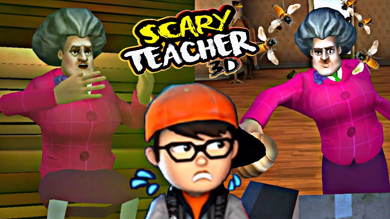 ELA DESMAIOU E RECEBEU UMA CAIXA MISTERIOSA SCARY TEACHER GAMEPLAY ...