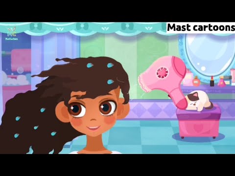 Princess lara makeup kidz game| Beauty parlour makeup | Mast cartoons ...