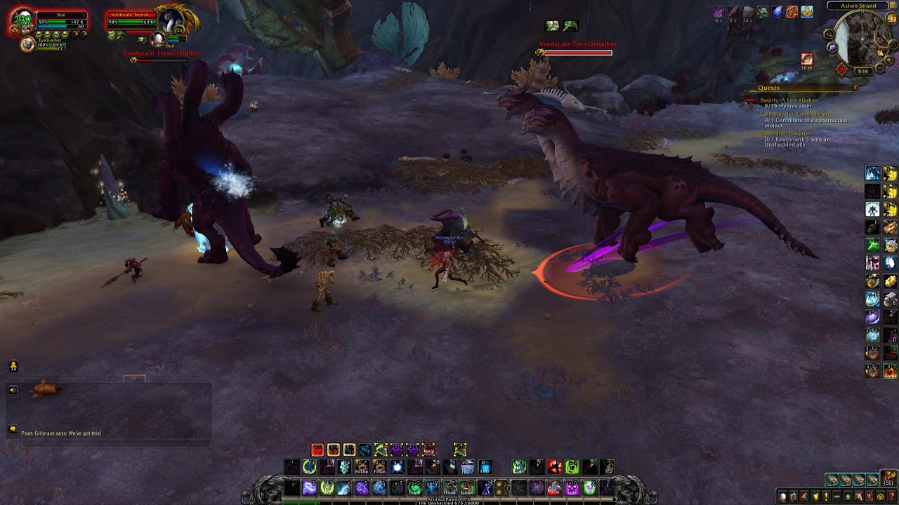 Bounty: A Few Hydras, WoW 8.2 (Where to find Hydras in Nazjatar) - YouTube