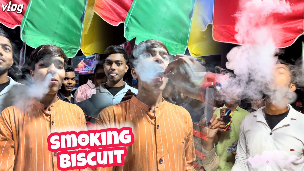 First Time Ever Smoking Biscuit in INDIA 😱 - YouTube
