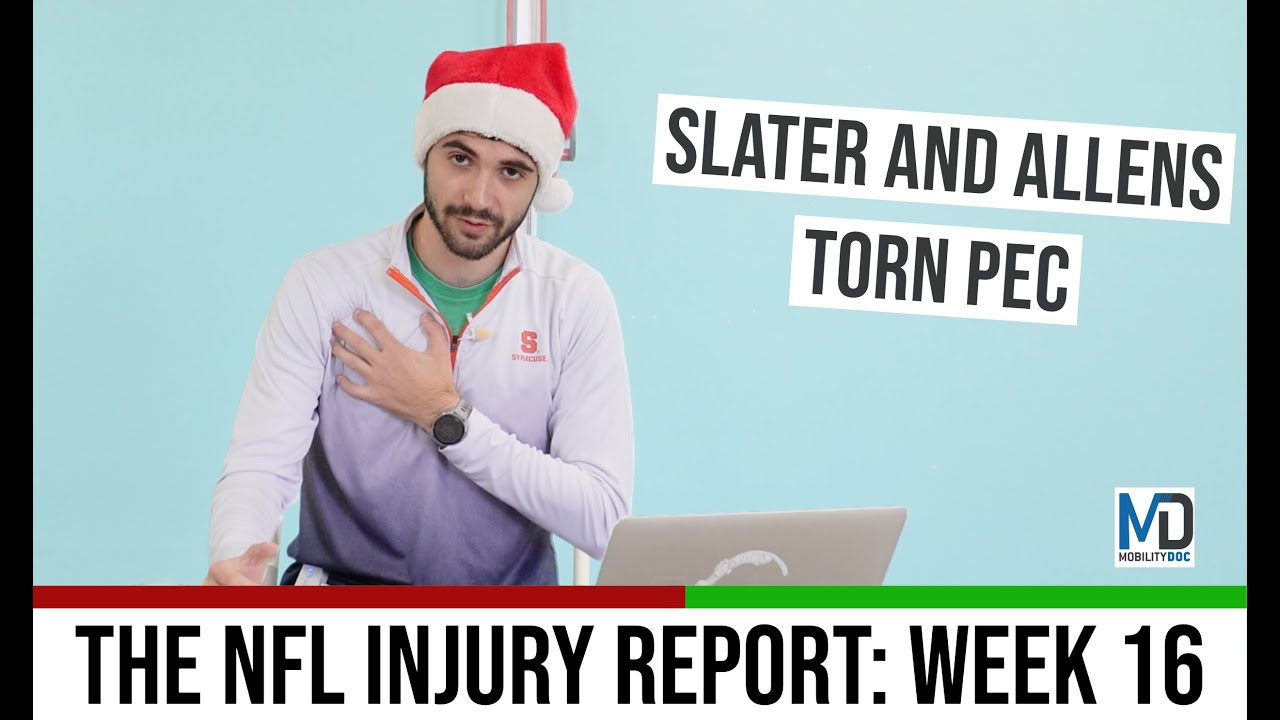 The NFL Injury Report - Week 16 & Deep Dive into Slater and Allens Torn ...