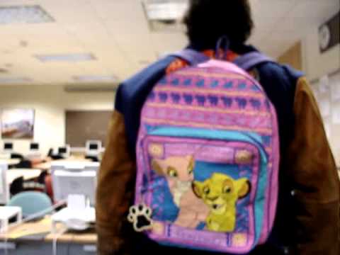 Nala backpack at the technical college in 2004 - YouTube