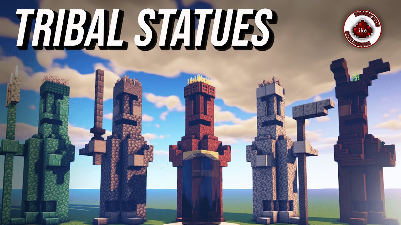 How to build Tribal Statues in Minecraft - YouTube