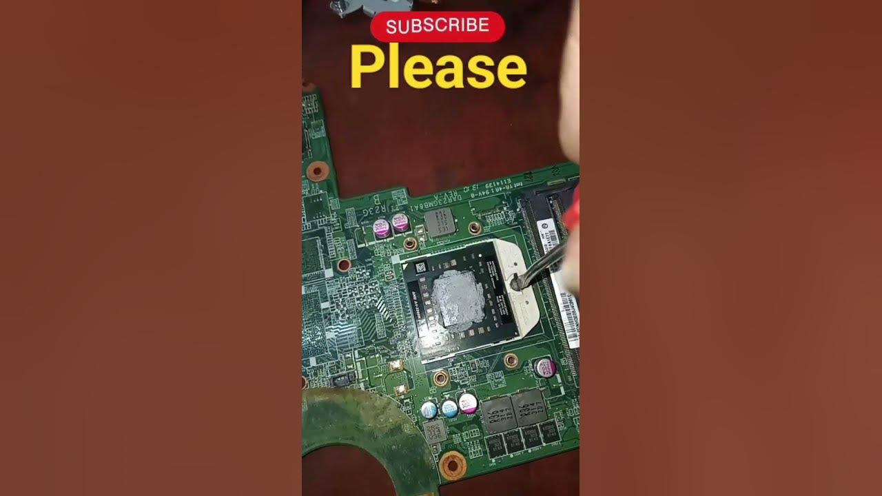 Hp Laptop MB Se Processors kaise nikale 🤔 MB se Processor kaise nikale #laptops #repair #hp # ...