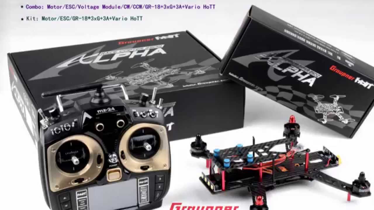 Graupner ALPHA 250 RACE Copter HD Video. - YouTube