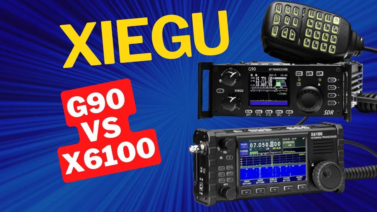 The Xiegu G90 VS Xiegu X6100 Ham Radios For Newbies Mobile Radio For ...